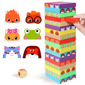 Mini Tumbling Tower Games, 72-pc. Set; 2"X2"X8" - Walmart.com