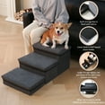 3-Step Doggy Doggie Indoor Pet Stairs Ramp for High Beds, Couches ...