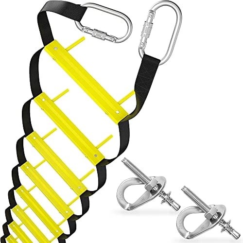 Fire Escape Ladder 8 m 3 Story | Anchors Included | Rope Ladder Fire ...