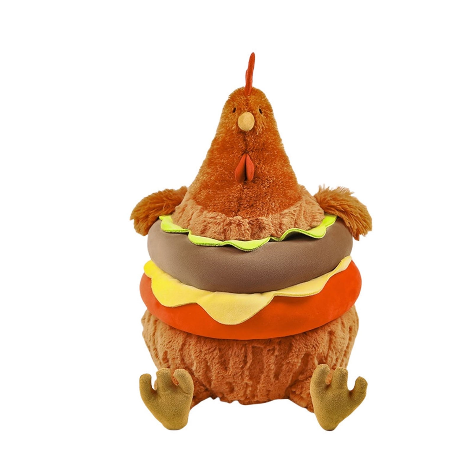 Jellycat Chicken Burger Plush,Stuffed Animal Toy, 13.78" Chicken Burger ...