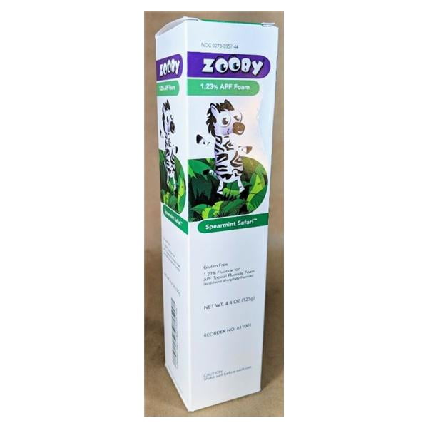 Young Dental 611001 Zooby Spearmint Safari Fluoride Foam 1.23% APF 4.4 ...