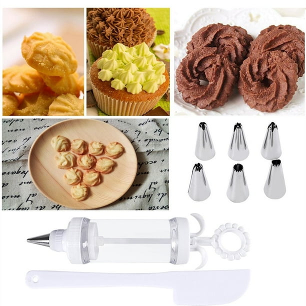 EASTIN Cake Decorating Tool Plastic Dessert Decorating Syringe Set with ...