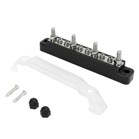 Power Distribution Block, 6xM4 Terminal Screws 10 Terminal Bus Bar ...