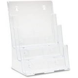 Multi Compartment DocuHolder, Three Compartments, 9-1/2w x 8d x 12-5/8h, Clear, Sold as 2 Each ...