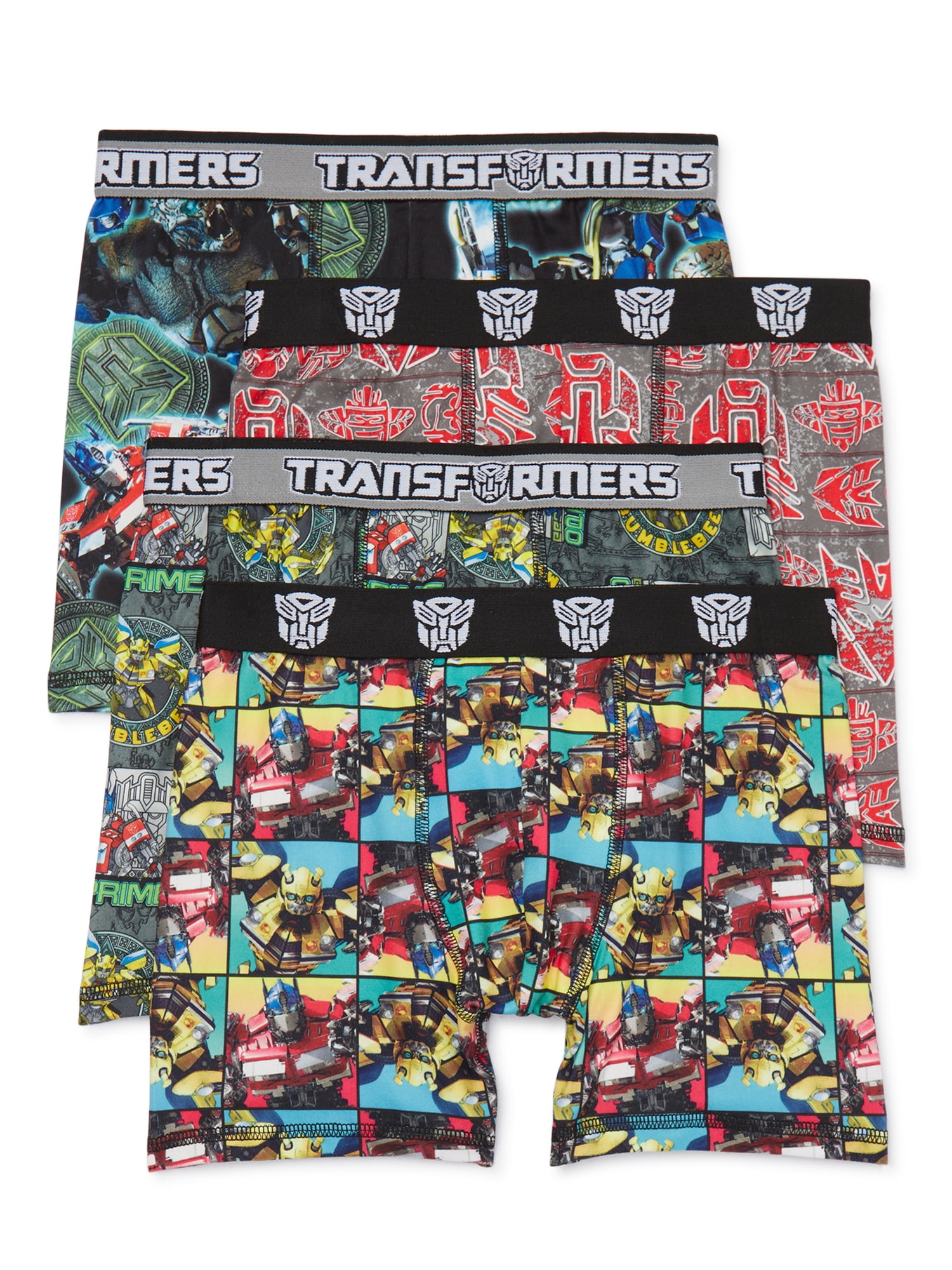 Transformers Boys’ Rise of the Beasts Print Boxer Briefs, 4-Pack, Sizes ...