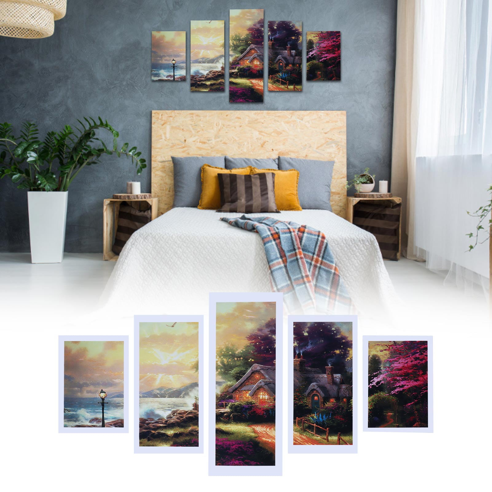 Click here for Ylshrf Frameless Canvas  Decorative Painting Frame... prices