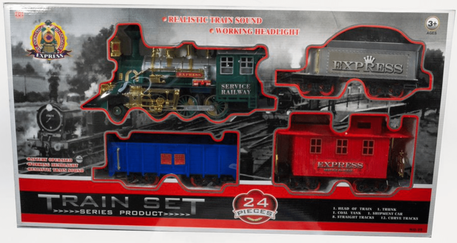 Tren Electrico con vias 24 Piezas Fábrica del Juego TREN | Walmart en línea