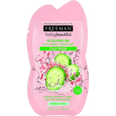 Freeman Feeling Beautiful Rejuvenating Clay Mask, Cucumber + Pink Salt ...