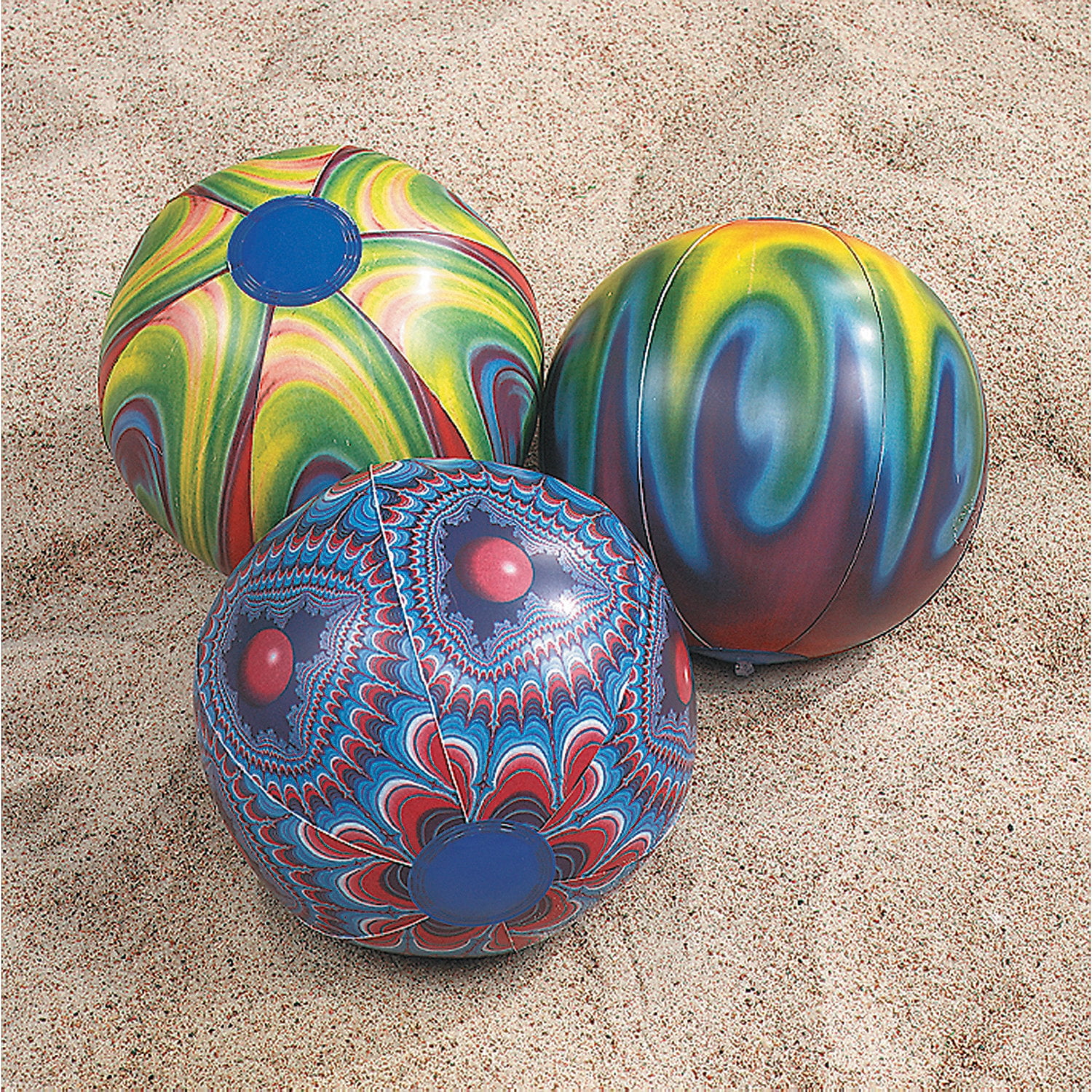 Tie Dye Beach Balls - Party Favors - 12 Pieces - Walmart.com