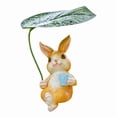 Outdoor Bunny Garden Statue - Resin Rabbit Yard Ornament, Weather ...