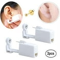 Walmart 2 Pack Sterile Home Ear Piercing Gun Kit, Disposable, No Pain ...