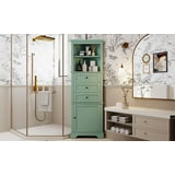 Yesfashion Triangle Tall Corner Cabinet Drawers And Adjustable Shelves ...