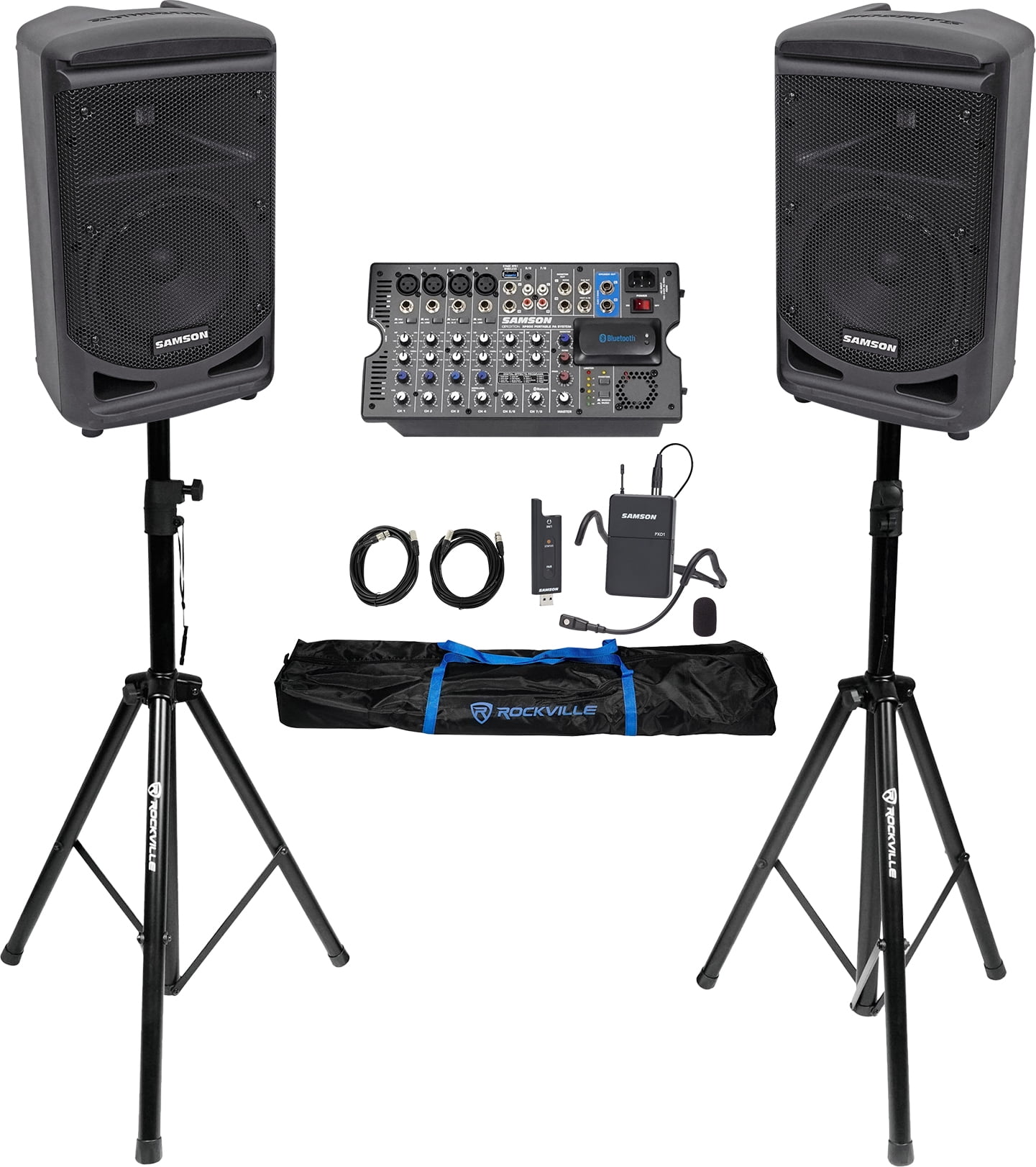 Samson Expedition XP800 800w Portable Fitness Speaker System+Headset 4 ...