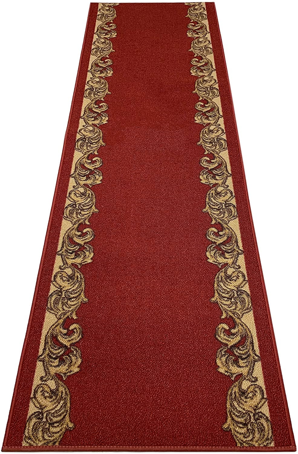 Custom Size Runner Rug Skid Resistant Backing French Fleur De Lis Pick ...