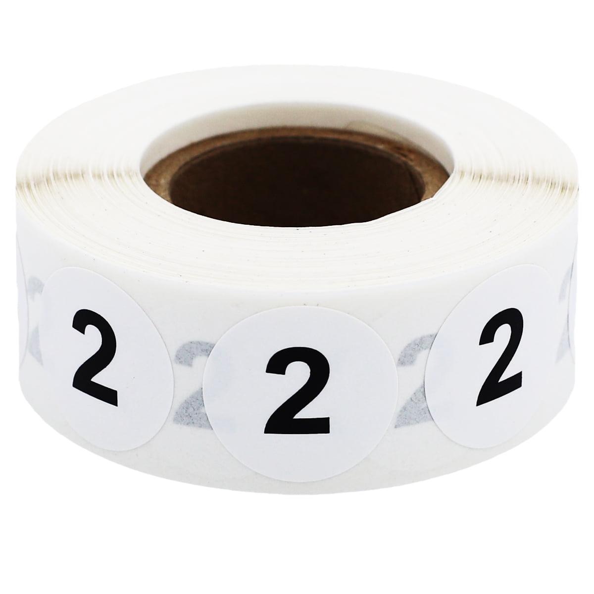 Circle Dot Number 2 Stickers | 0.75" Inch Round | 500 Pack - Walmart.com