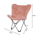 Mainstays Faux Fur Butterfly Folding Chair, Pink - Walmart.com