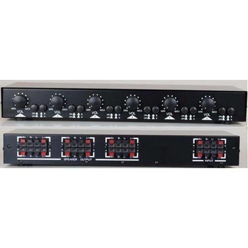 AMX AR-50 Speaker Selector 6 Pairs & Impedance Protection 2 Sources A-B ...