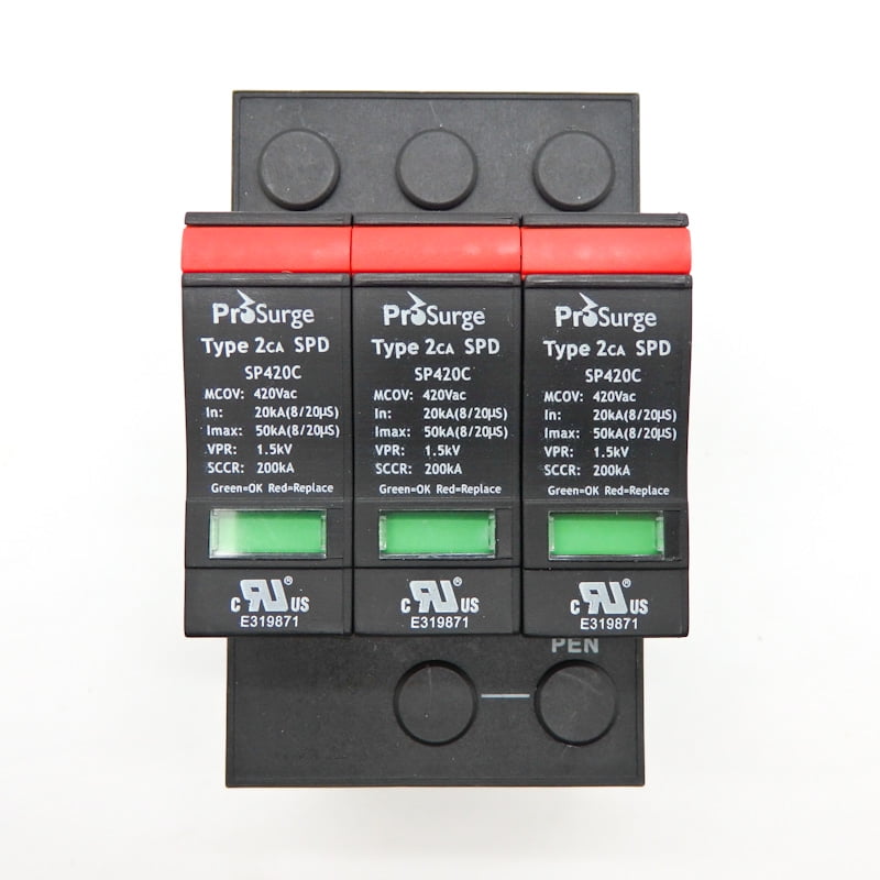 ProSurge Type 2CA SPD 3-P AC Power DIN-Rail Surge Protective Device ...
