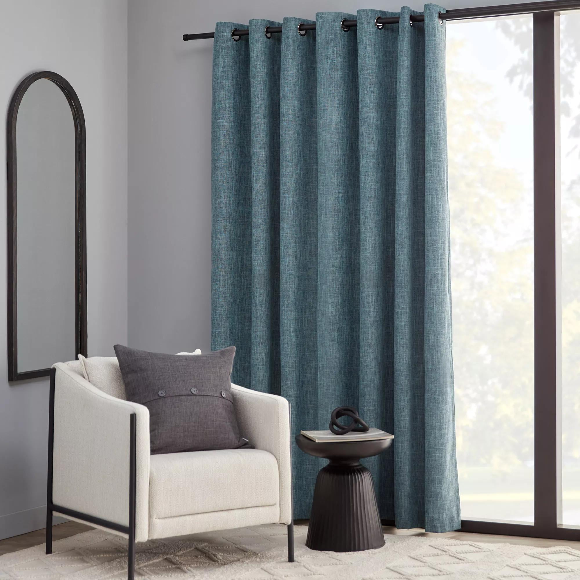 Click here for Bouclair Teal Chita Blackout Curtain 52x84 In (132... prices