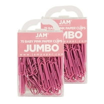 JAM Colorful Jumbo Paper Clips, Large 2 inch, Pink Paperclips, 75/Pack ...