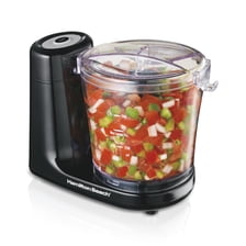 Mainstays Mini Food Chopper Black Plastic 1.5 Cup Capacity One-Touch ...