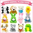 12 Pcs Easter Eggs Filled with Mini Plush Animals Toy for Easter Basket ...