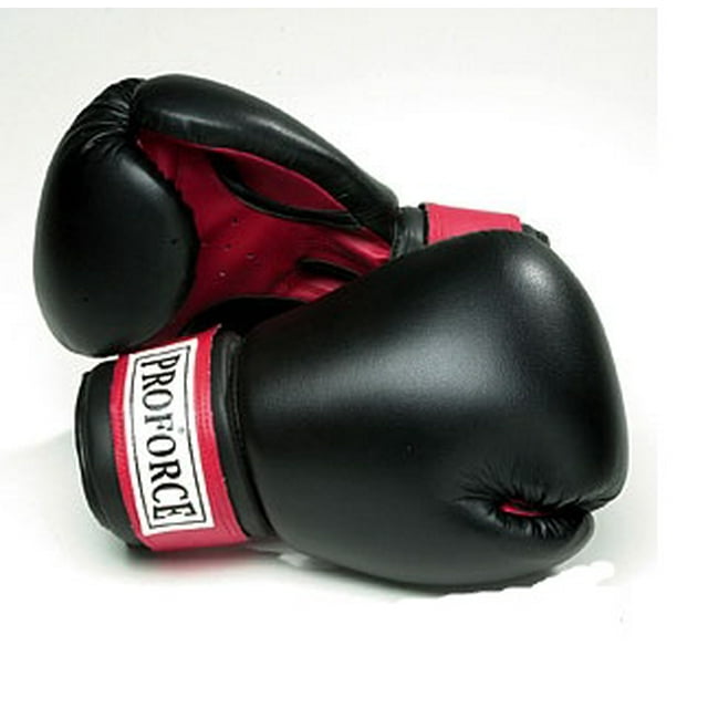 ProForce Leatherette Boxing Gloves w/Red Palm - 14oz - Walmart.com