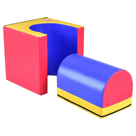 Gymax 2 in 1 Mailbox Trainer Tumbling Aid Gymnastics Sports Jumping Box ...