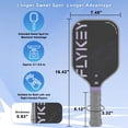 Pickleball Paddles T700 Carbon Fiber Paddle With A 16mm Shark Power ...