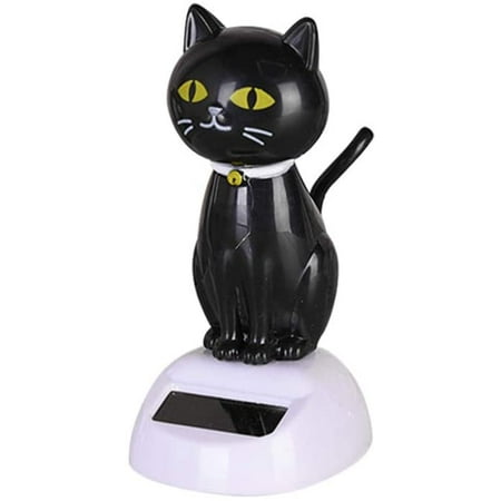Solar Dancing Toys Bobble Head Toy Black Cat Animal Dancing Figure Toy ...