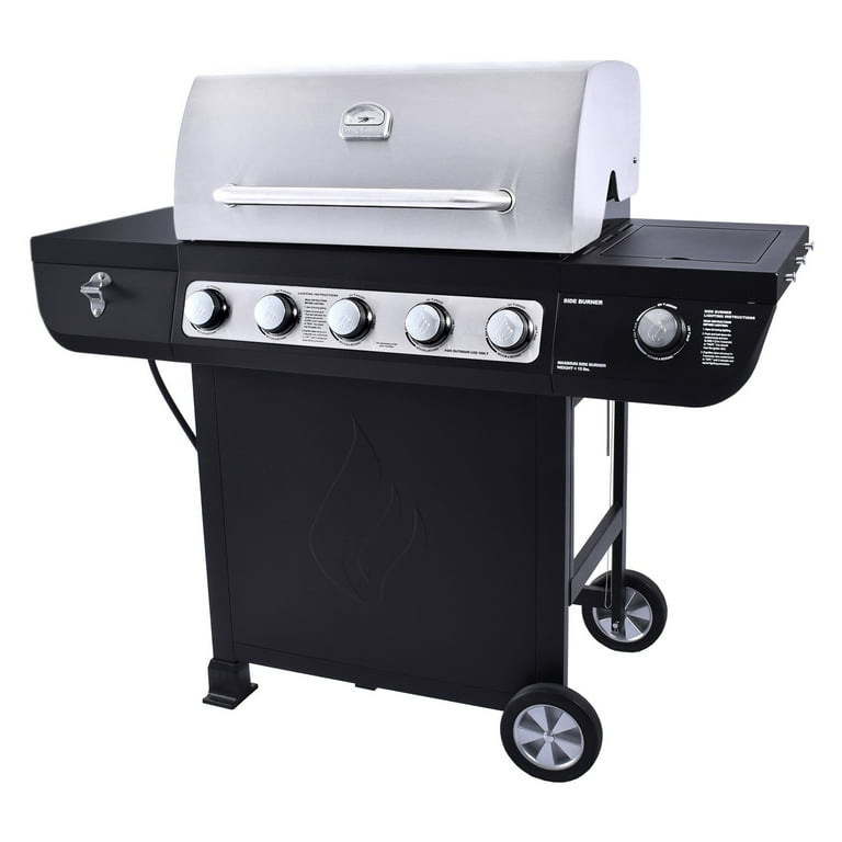 Even Embers Five Burner Stainless-Steel Gas Grill With Window Gas1566As ...