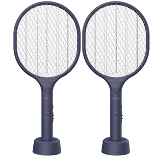 Electric Fly Swatter – Rechargeable Bug Zapper Tennis Racket with Safe ...