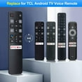 UORLEN Universal RC802V Voice Remote Control for TCL Android 4K UHD TVs ...