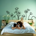 1set PVC Wall Stickers Wall Decoration Flower Pattern 390x980mm for ...