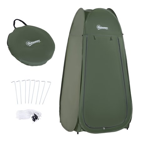 Outsunny Pop Up Shower Tent Portable Dressing Changing Room Privacy ...
