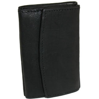 CTM Leather Key Case with Exterior Pocket (Men) - Walmart.com