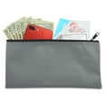 DALIX Unisex Zippered Cash Organizer, Coin and Document Storage ...