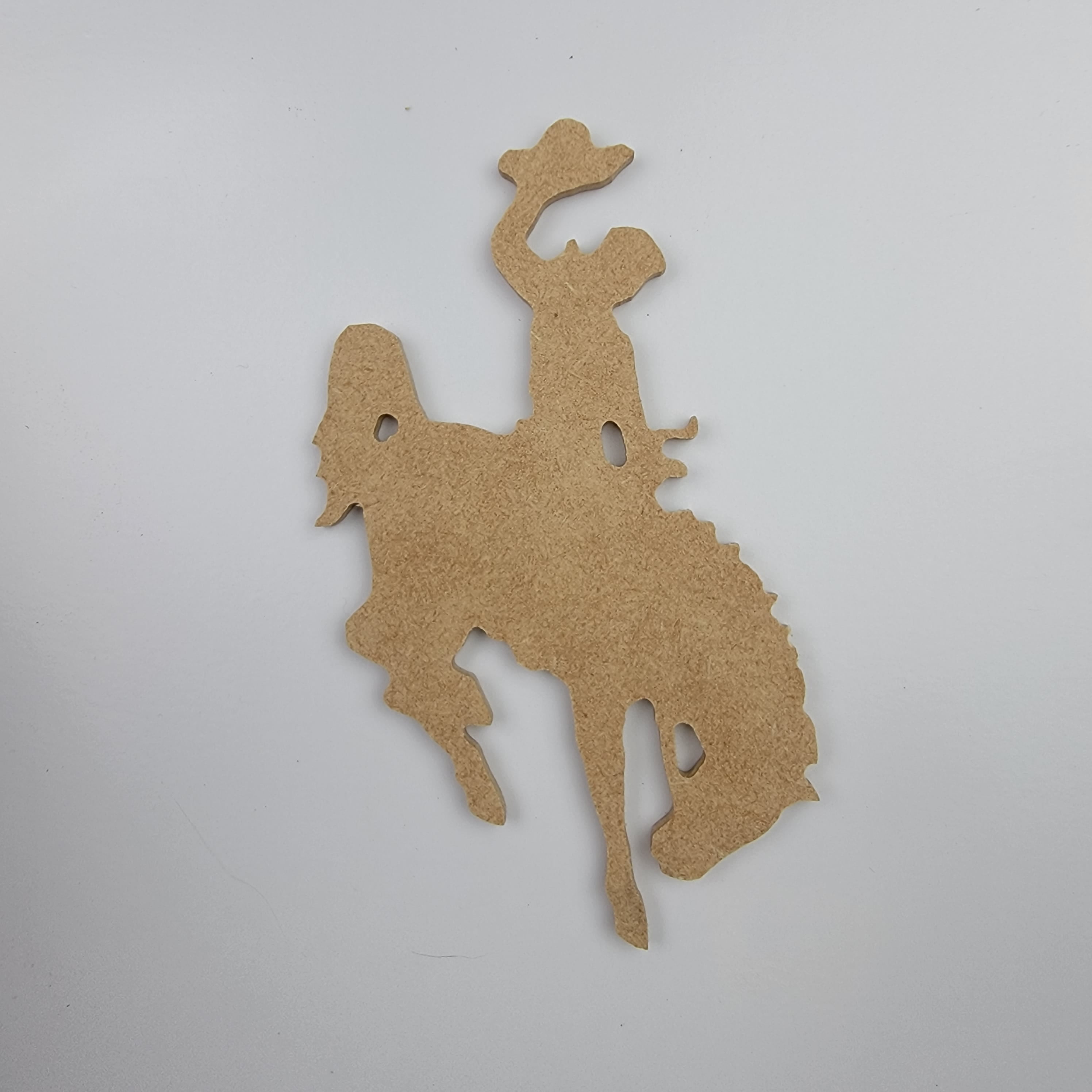 6"Bronco Rider, Unfinished Wood Art Shape by Wooden Craft Cutouts ...
