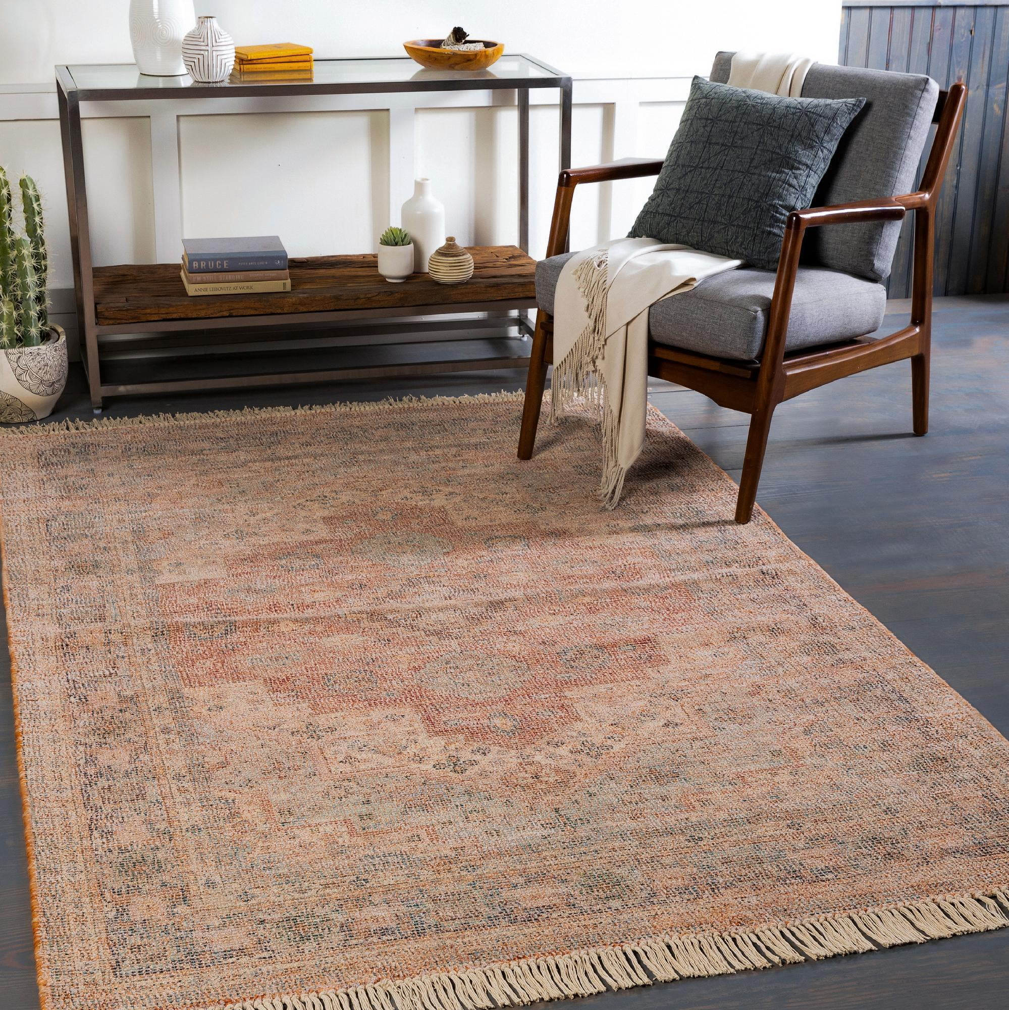 Mark&Day Area Rugs, 5x7 Nollen Traditional Peach Area Rug (5' x 7'6 ...