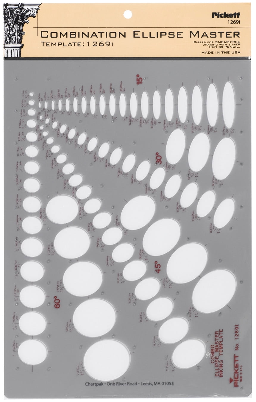 Pickett Combination Ellipse Master Template - Walmart.com