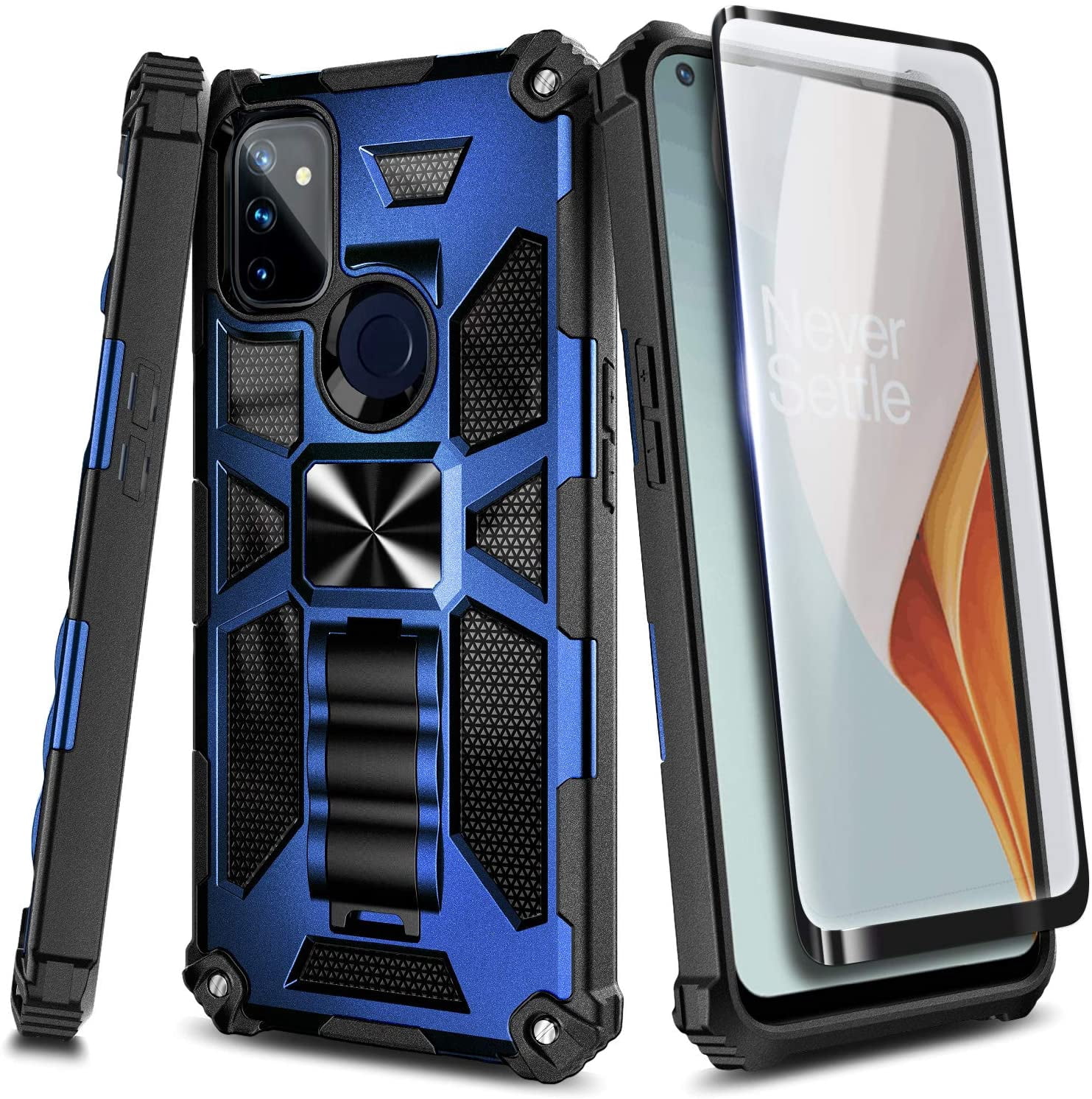 OnePlus Nord N100 Case with Tempered Glass Screen Protector (Full ...