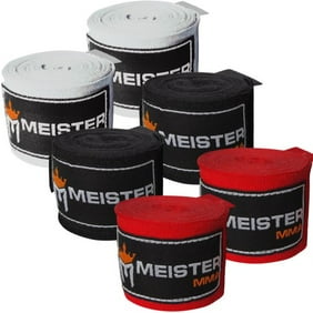 Meister 180" Semi-Elastic MMA Hand Wraps (Pair) - Walmart.com