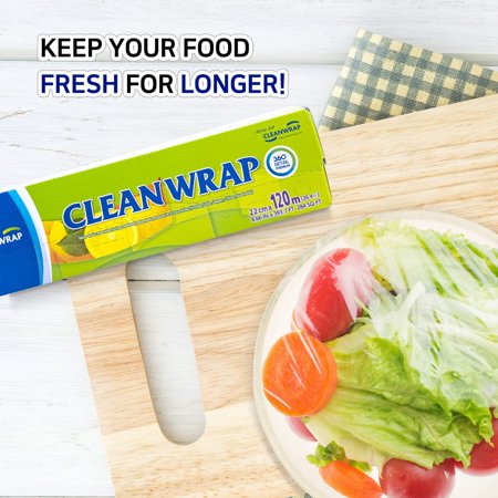 11.81in x 393.7ft (3 Pack)-Plastic Wrap For Food | Plastic Food Wrap ...