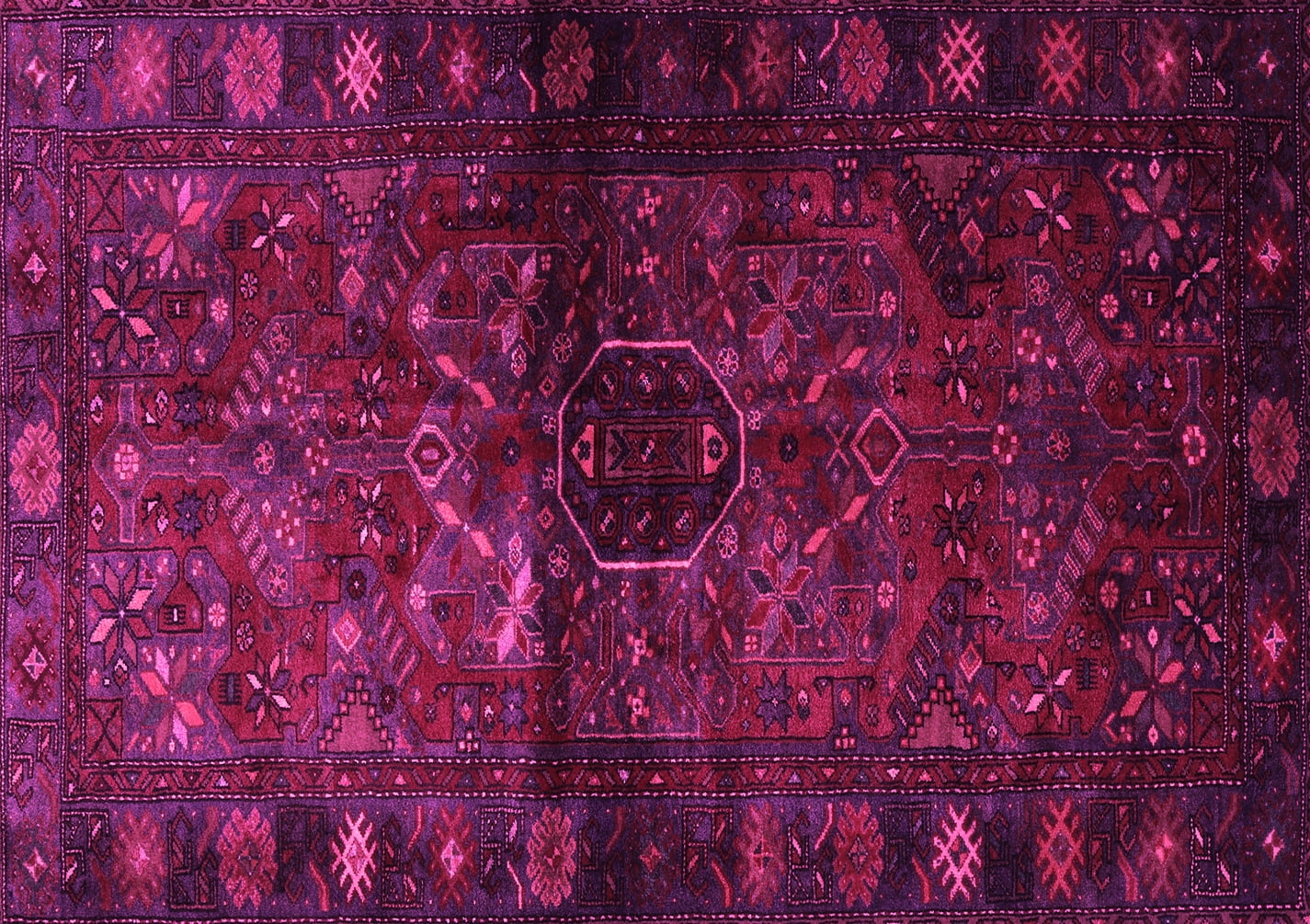 Ahgly Company Indoor Rectangle Persian Pink Traditional Area Rugs, 2' x ...