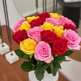 Fresh-Cut Rose Bouquet, 18 Stems, Colors Vary - Walmart.com