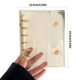 6 Rings PVC Binder Covers Card Folder Covers Water Resistant 6 Hole ...
