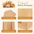 50 Pack Long Paper Bread Bags with Tabs for Homemade Sourdough ...