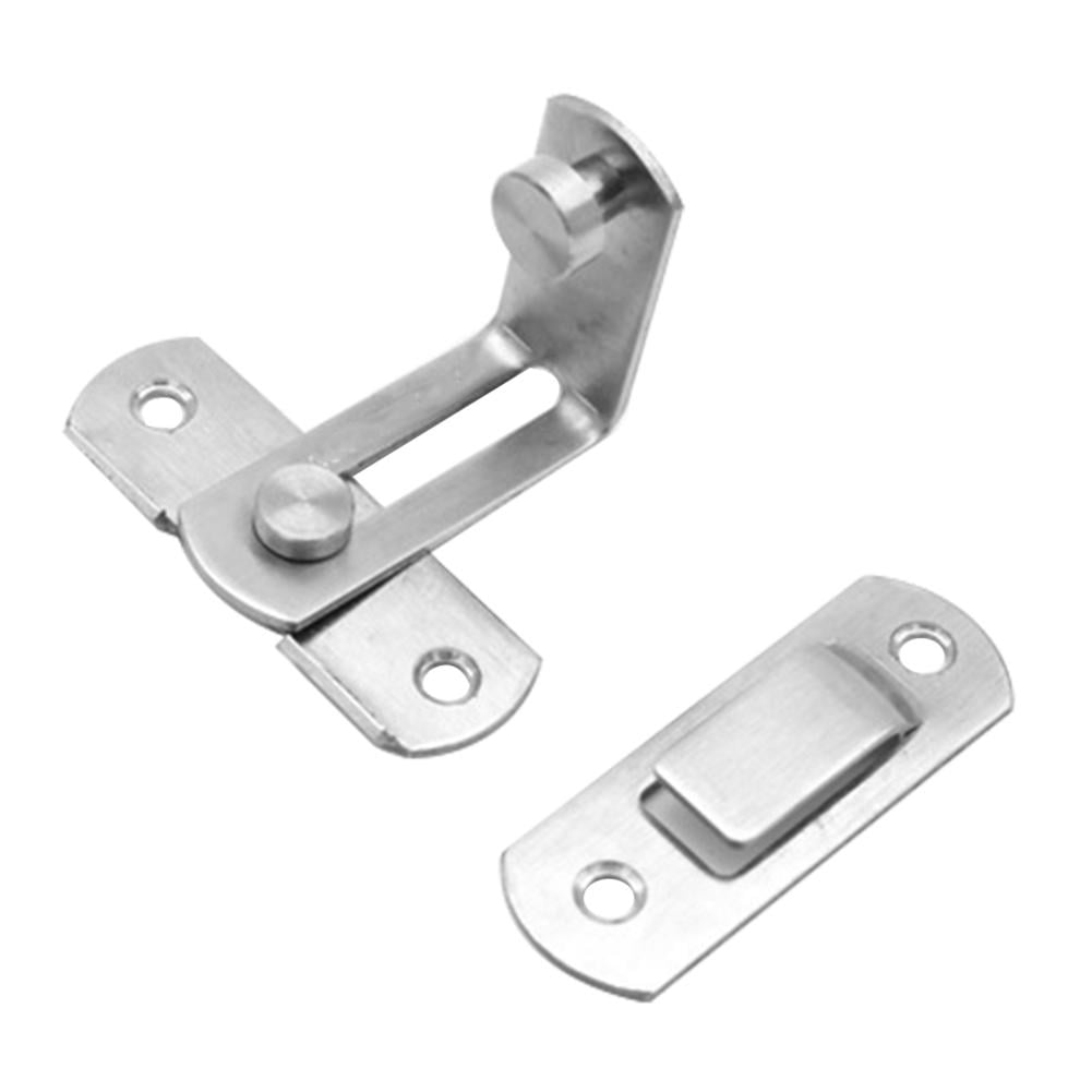 Jasmine 90 Degree Stainless Steel Sliding Door Lock Cabinet Latch Catch ...