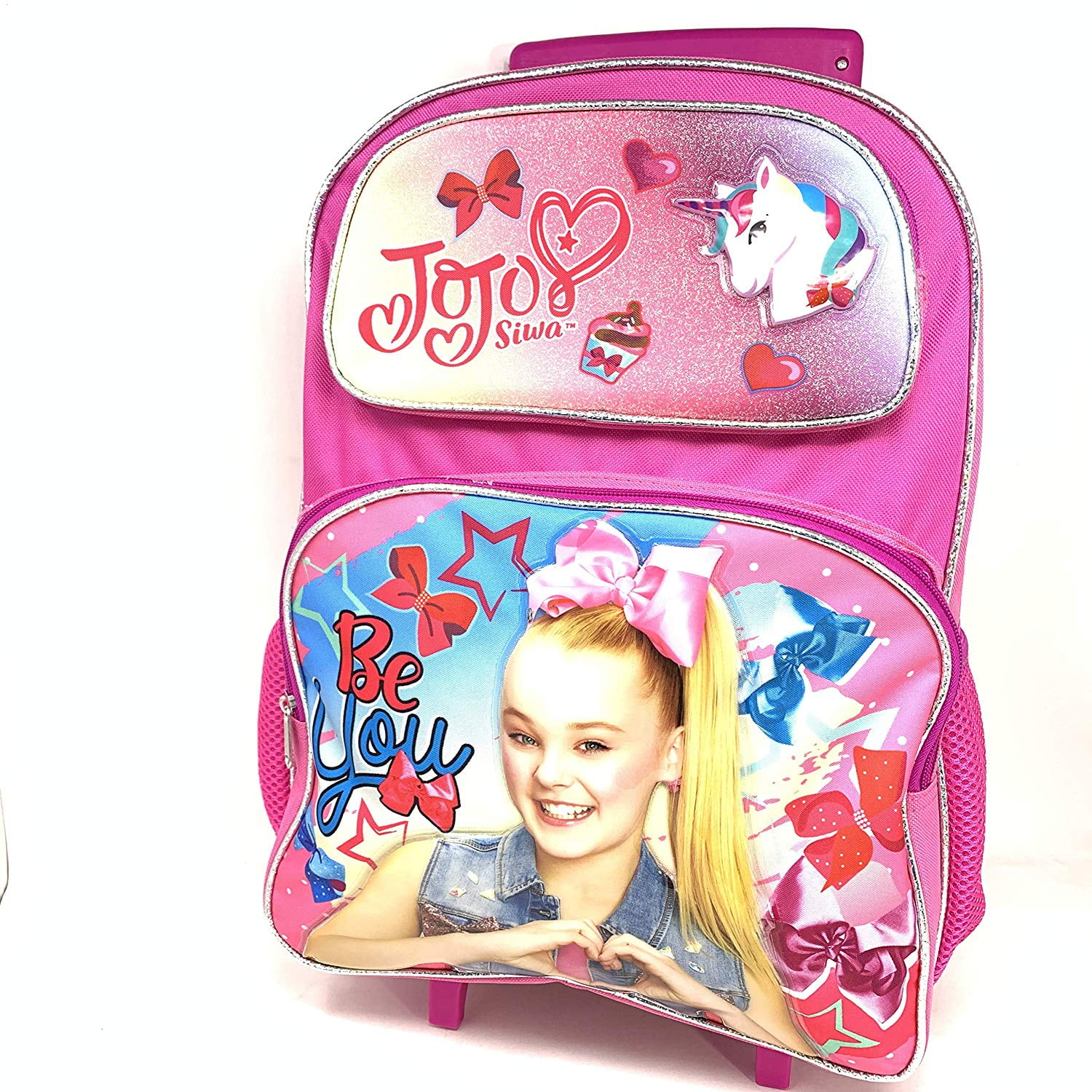Large Rolling Backpack - JoJo Siwa - Pink Unicron Stars New 004422-2 ...