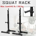 Adjustable Squat Stand Rack - Heavy-Duty Metal - kg Max Load - Walmart.com